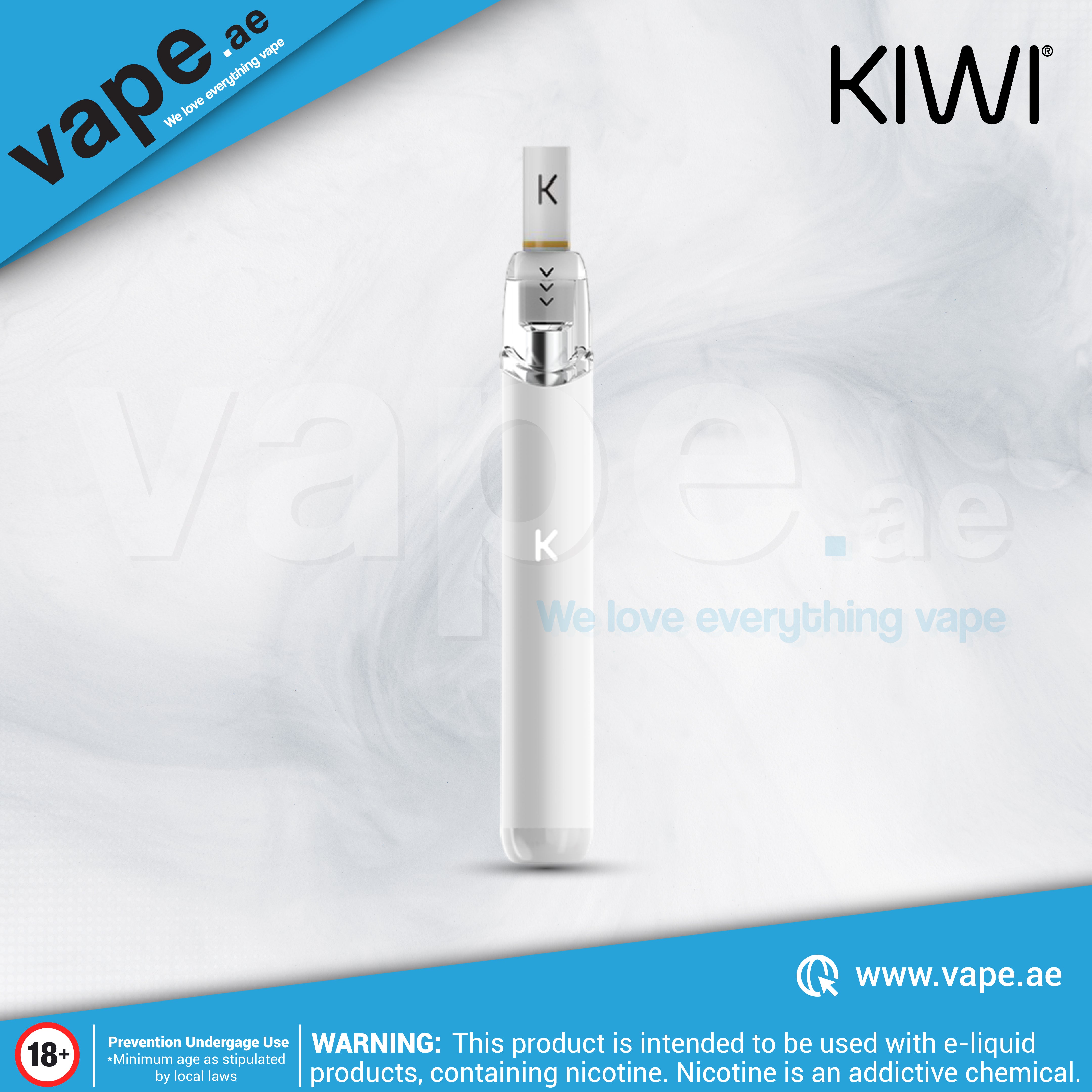 Kiwi Pen 1 Arctic White – Vape.ae