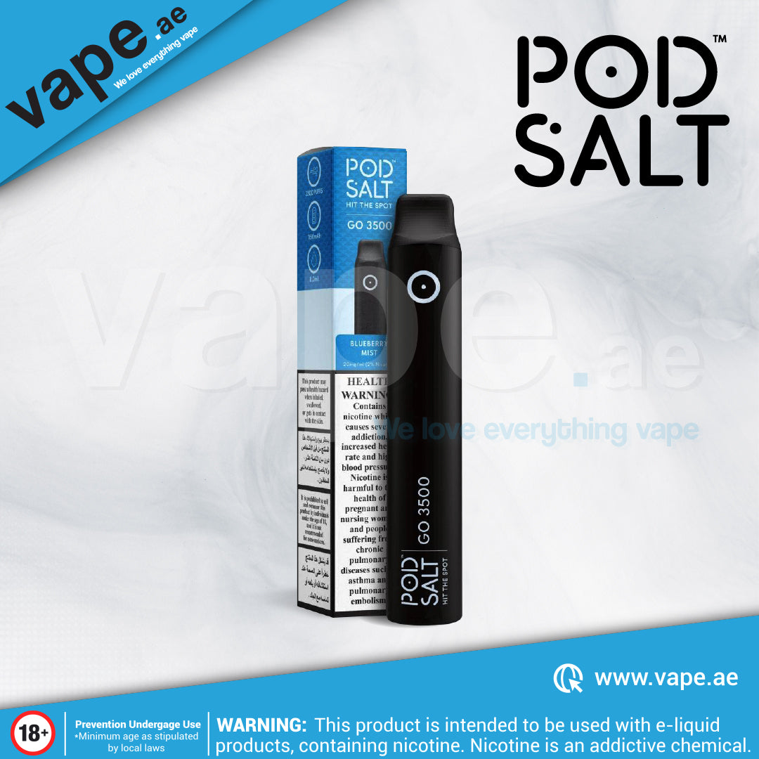 Blueberry Mist 20mg 3500 Puffs by Pod Salt Go – Vape.ae