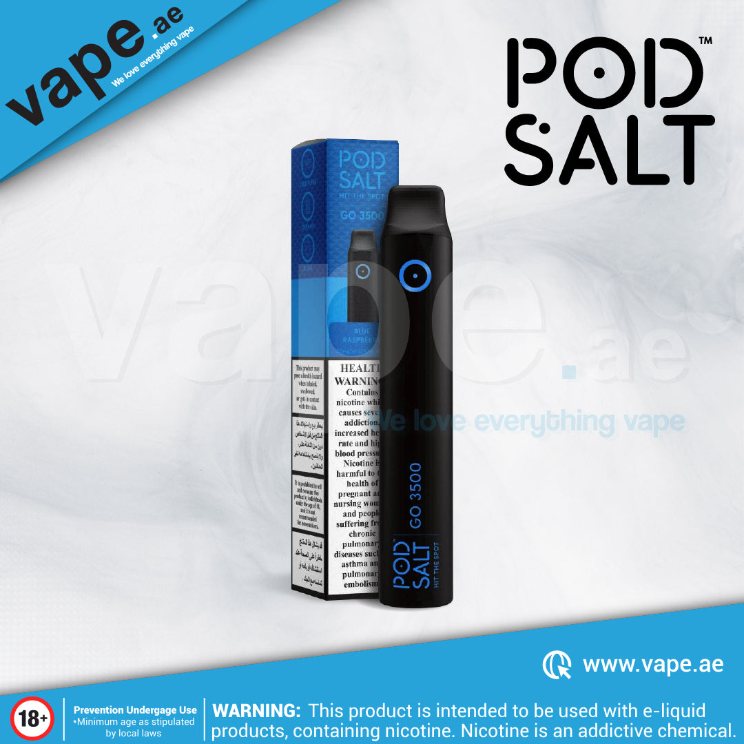 Blue Raspberry 20mg 3500 Puffs by Pod Salt Go – Vape.ae