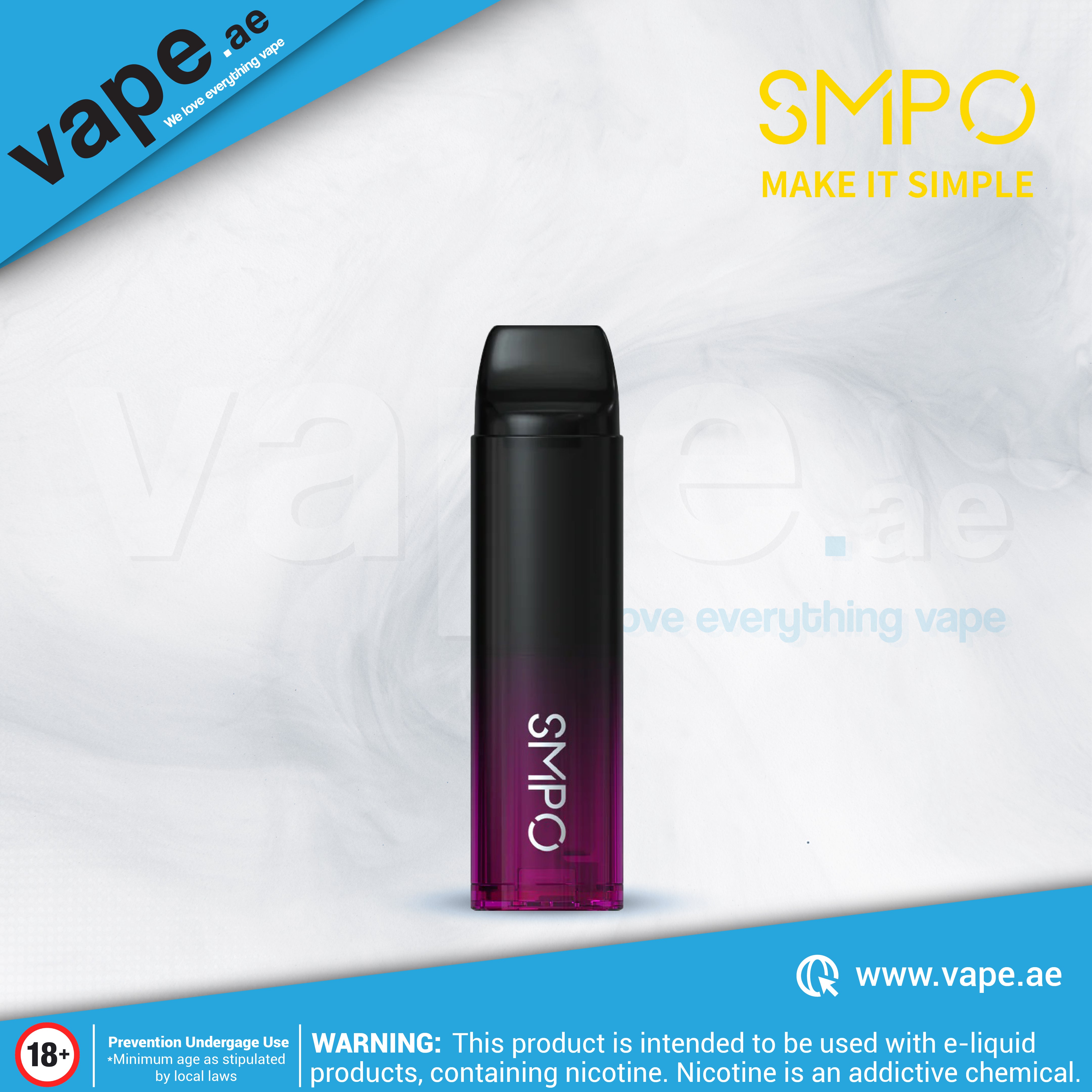 Cranberry Grape CP01 Rechargeable Kit with Pod by SMPO – Vape.ae