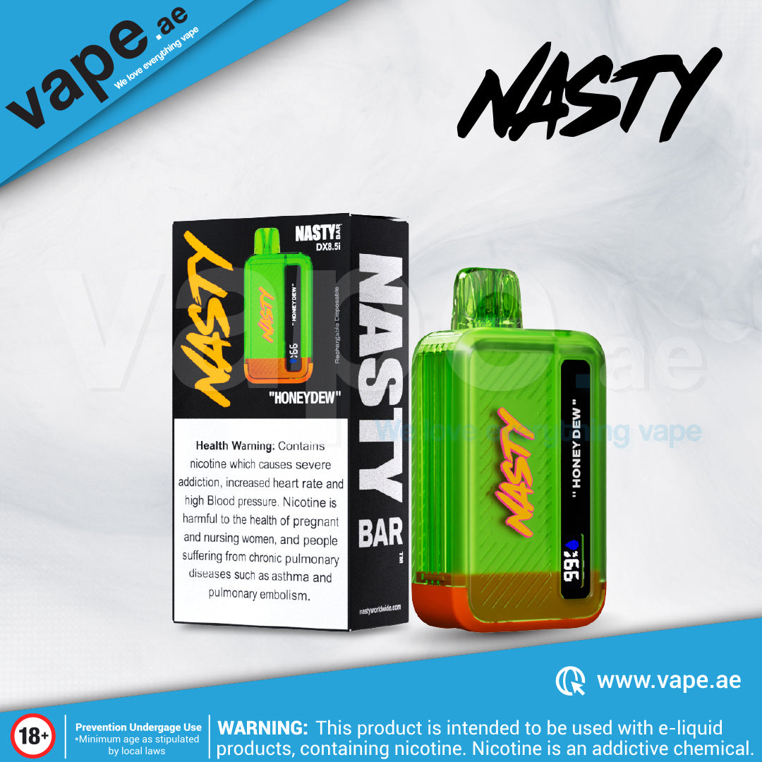 Honeydew 8500 Puffs 20mg by Nasty Bar – Vape.ae