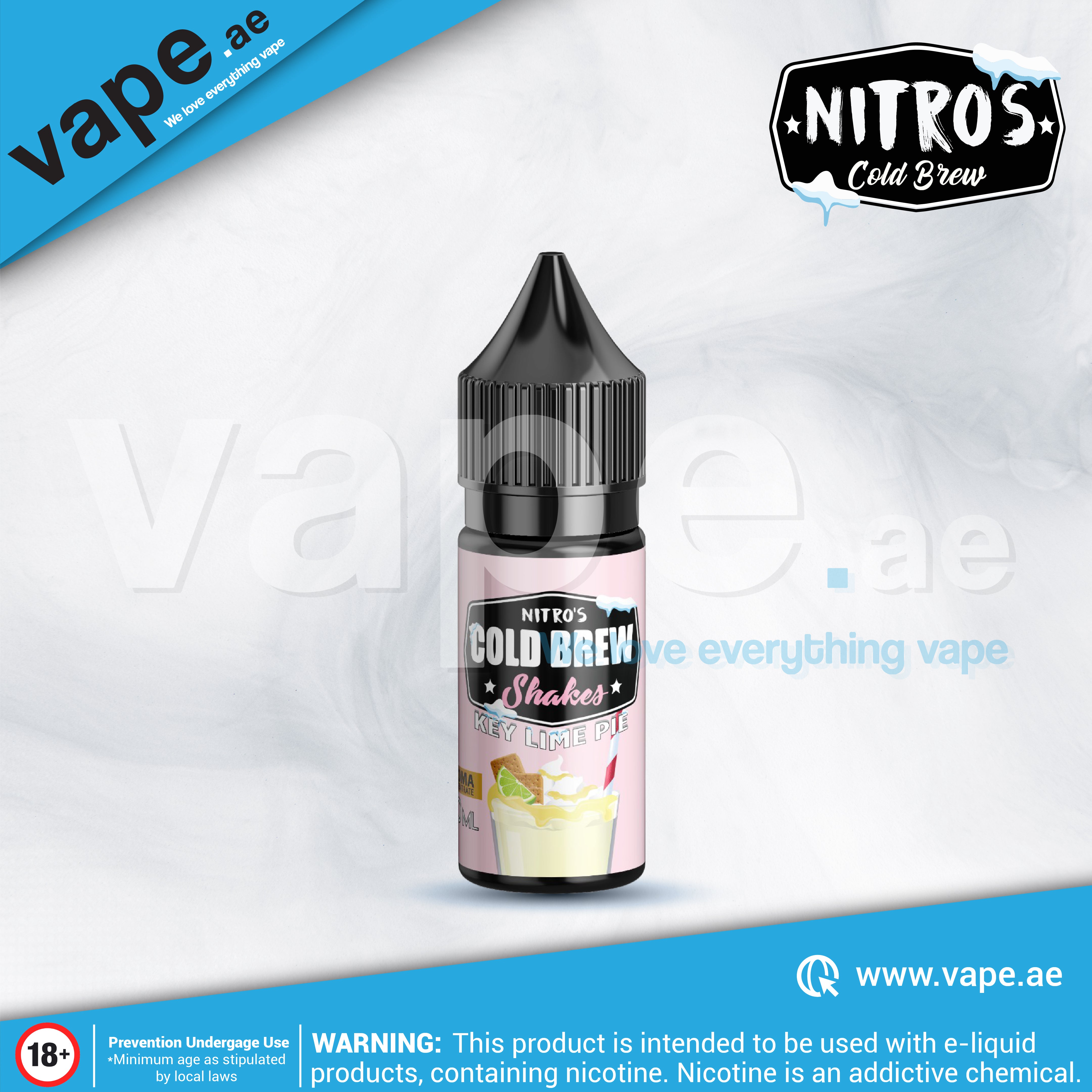 Key Lime Pie (Shake Series) 50mg 30ml by Nitros Cold Brew – Vape.ae