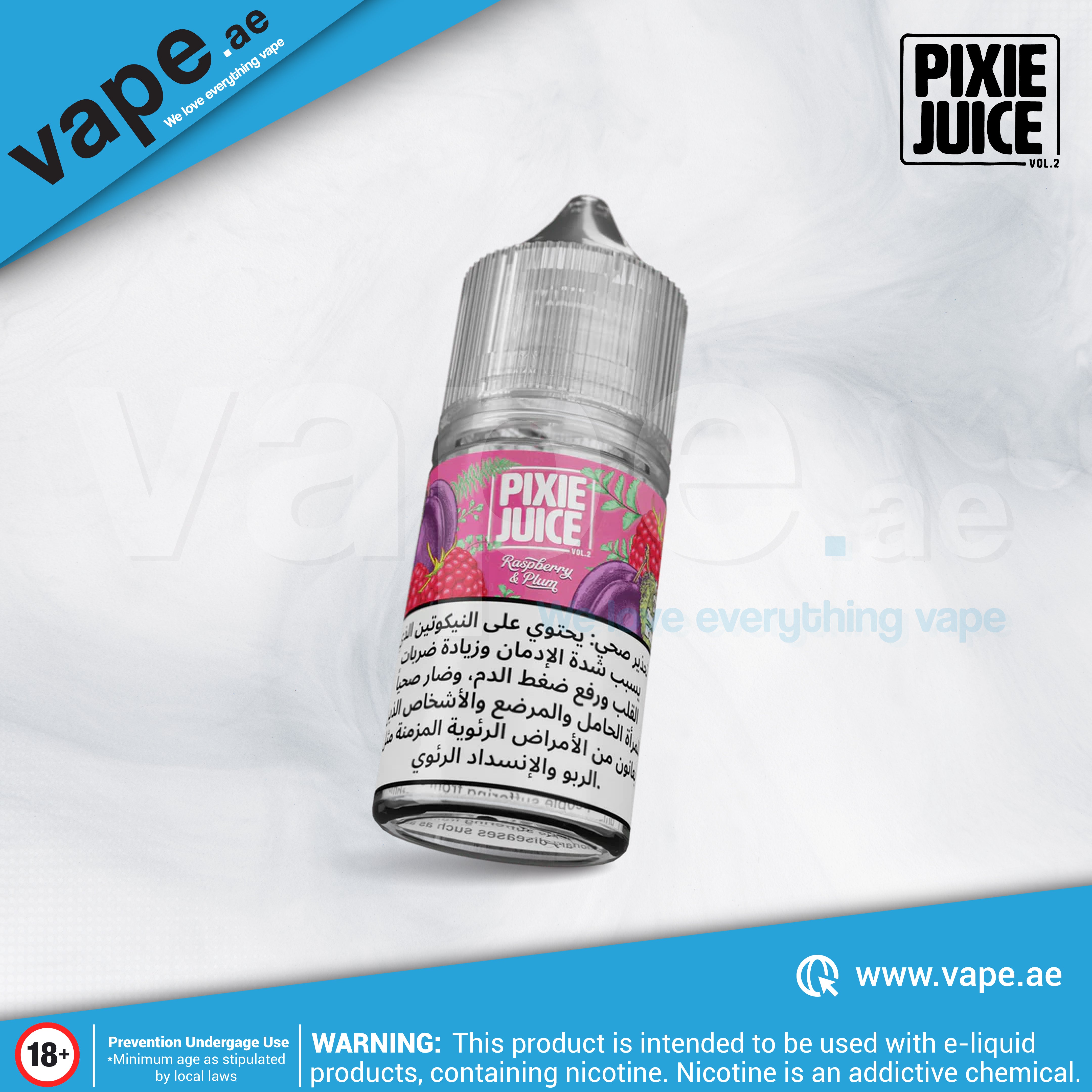 Raspberry Plum 20mg 30ml By Pixie Juice – Vape.ae