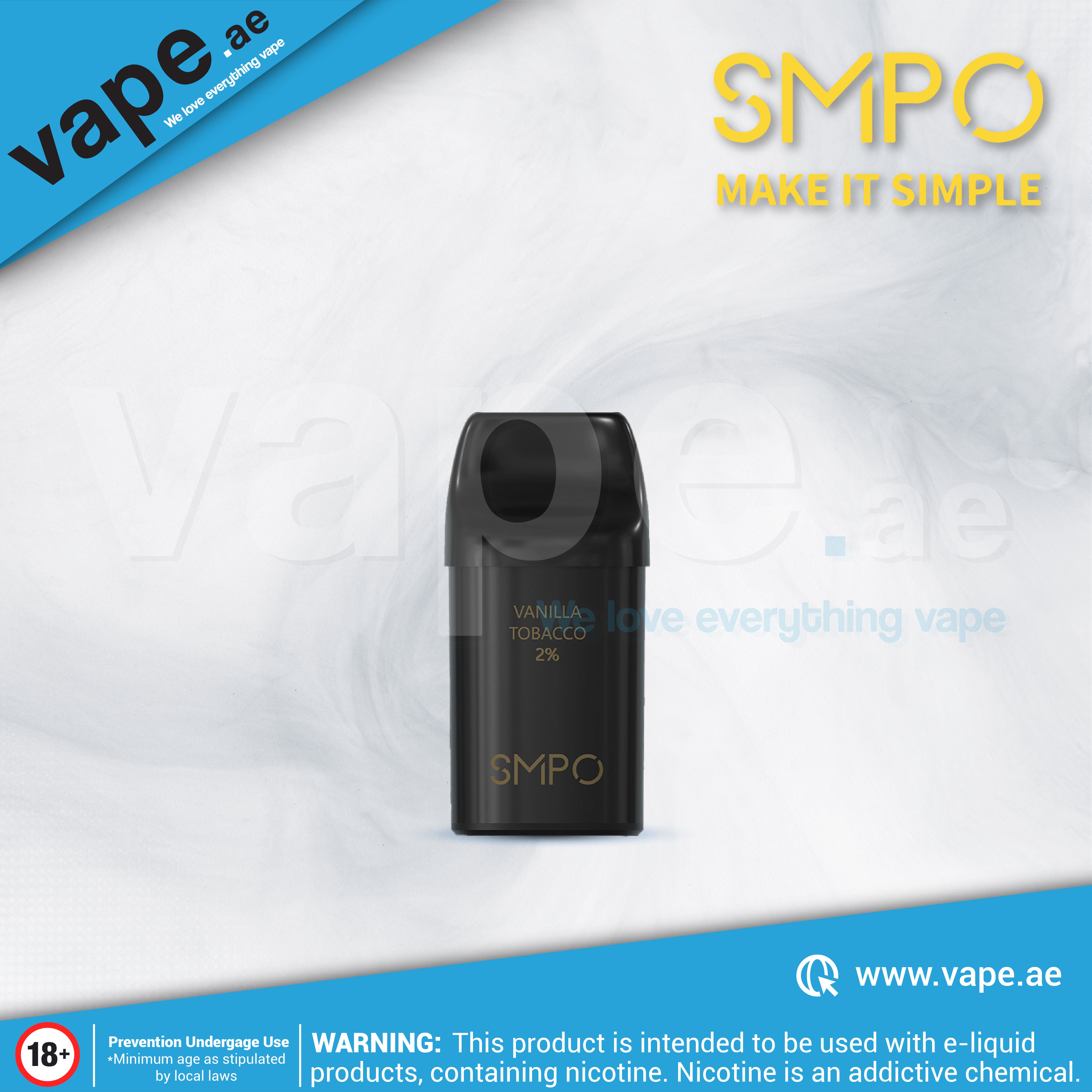 Vanilla Tobacco CP Pod 7000 Puffs by SMPO – Vape.ae