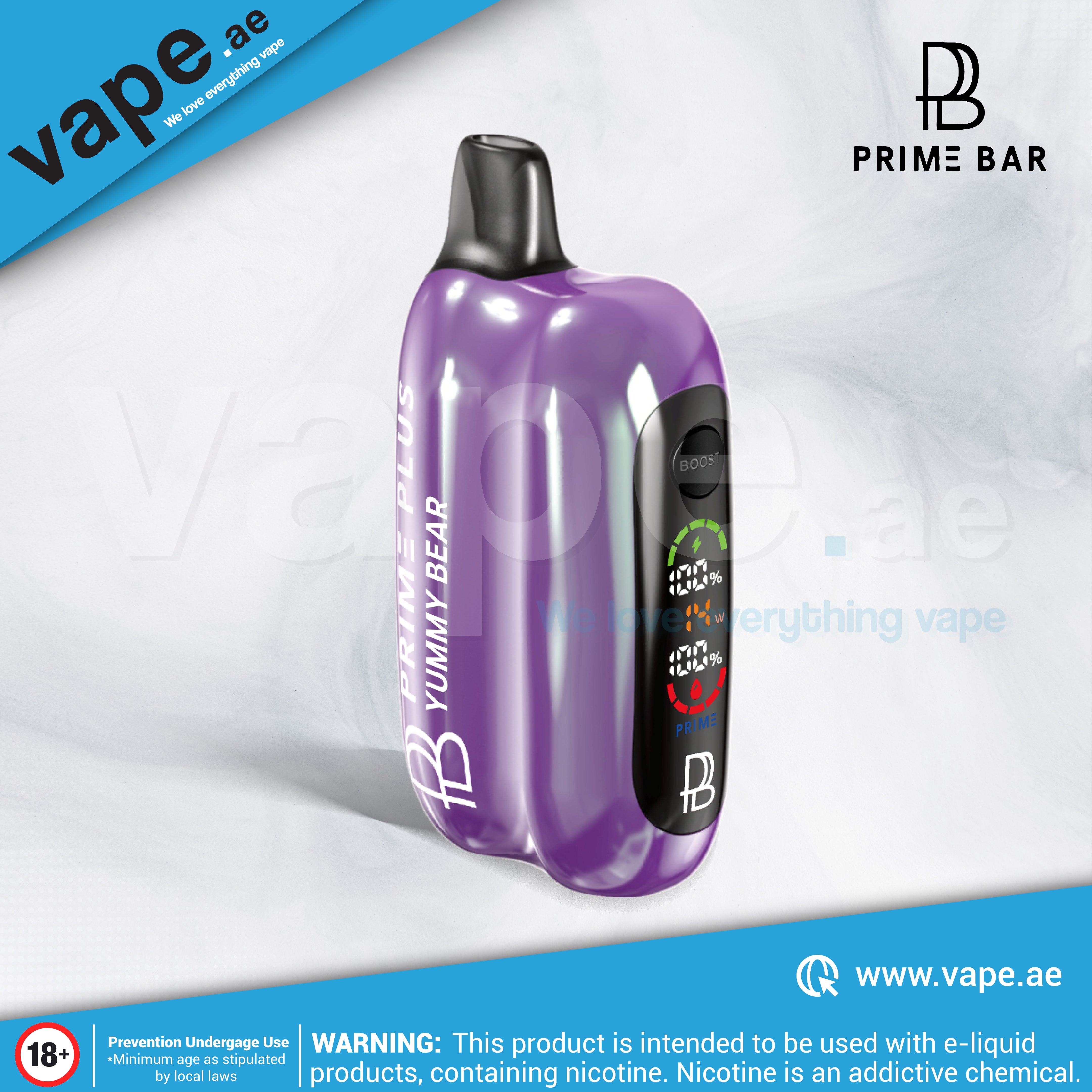 Yummy Bear 26,000 Puffs 50mg By Prime Bar – Vape.ae