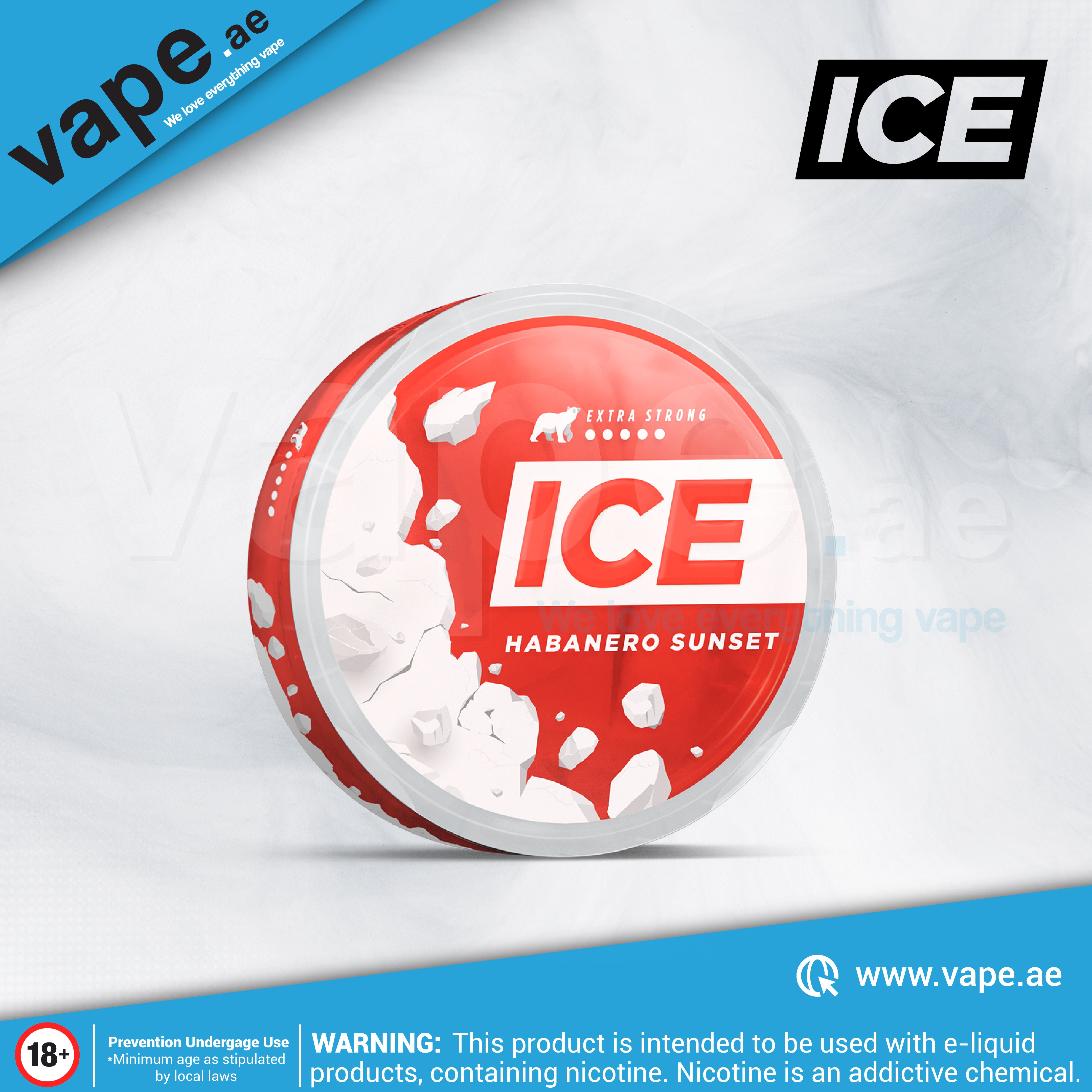 Habanero Sunset 10mg Nicotine Pouch/SNUS by ICE – Vape.ae