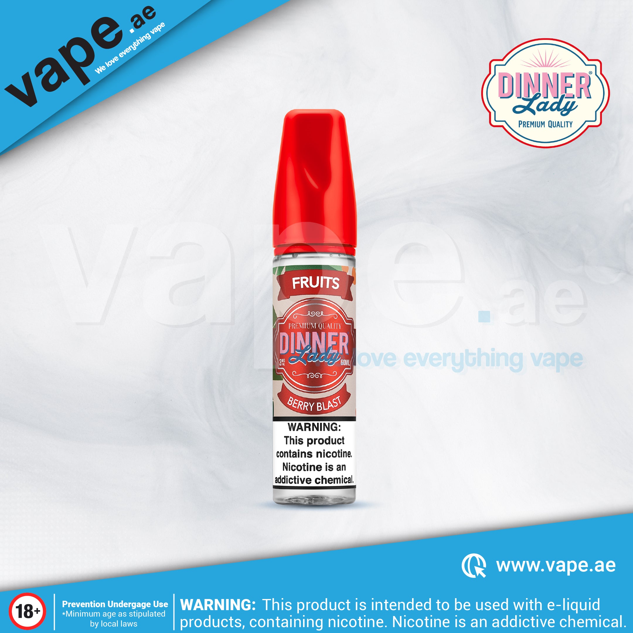Berry Blast 3mg 60ml by Dinner Lady – Vape.ae