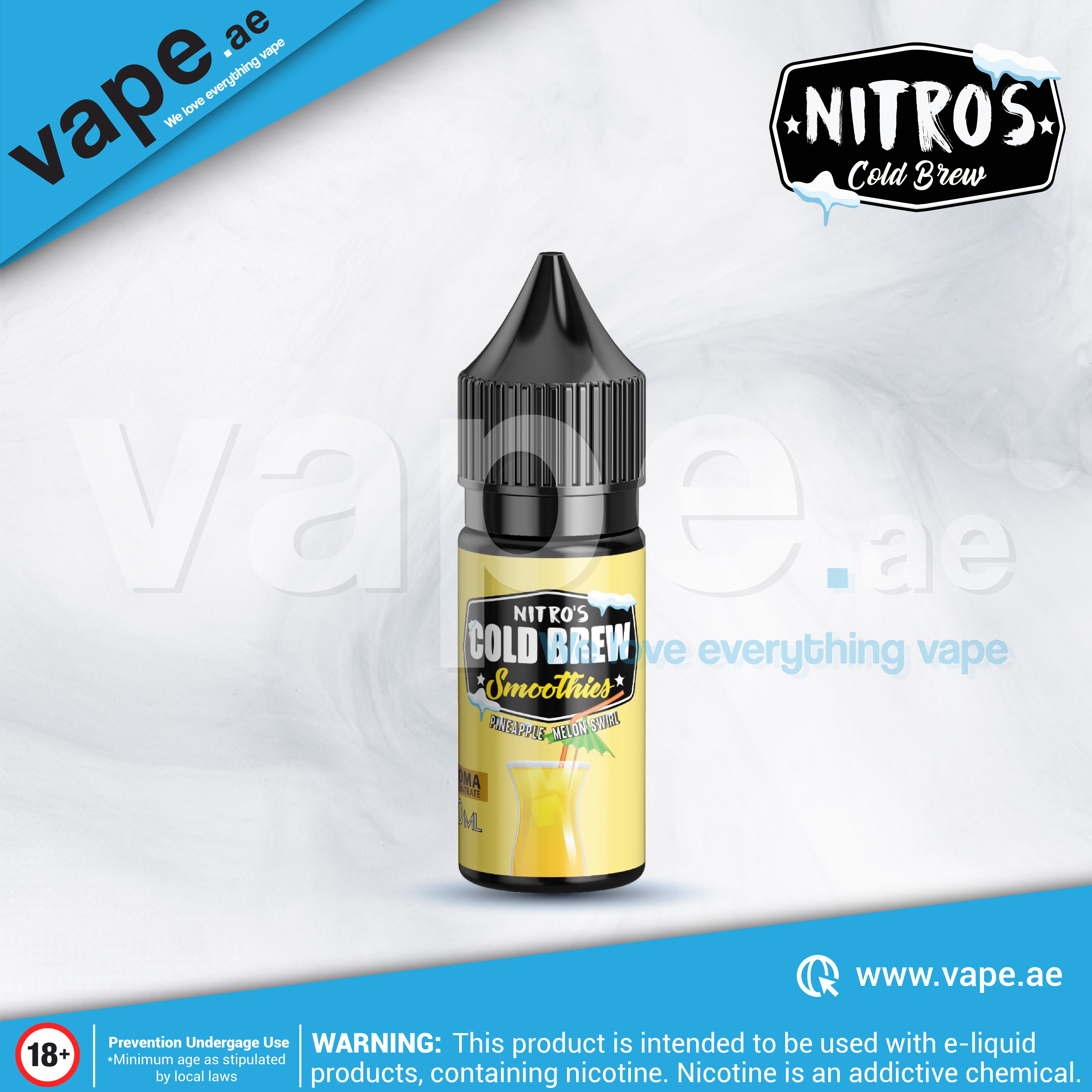 Pineapple Melon Swirl (Smoothies Series) 25mg 30ml by Nitros Cold Brew ...